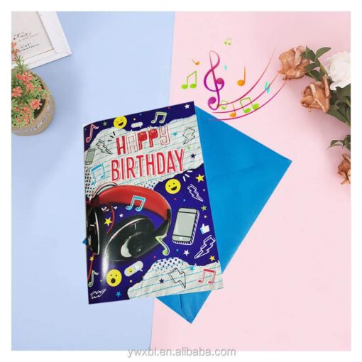 Personalized Singing Birthday Greeting Cards with Music | FUNTEK